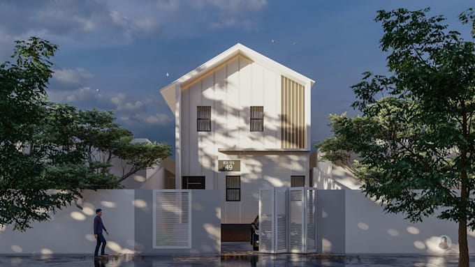 3d sketchup model, 3d exterior rendering, exterior design by ...