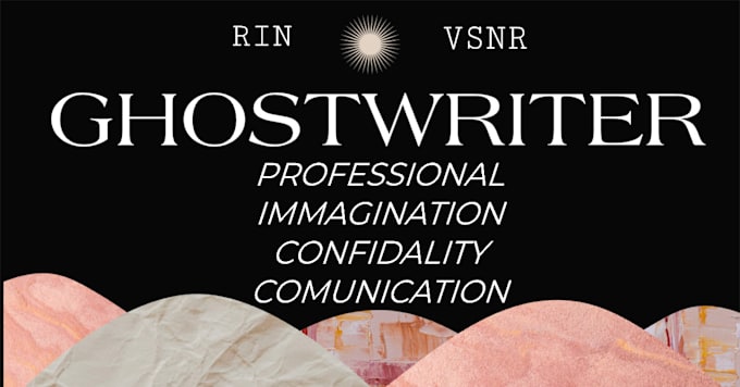 Ghostwrite chapters for your book by Rinvsnr | Fiverr