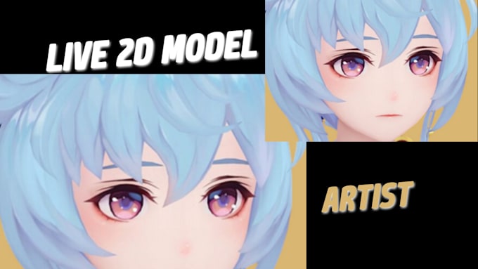 Draw a live2d model, facerig, vtuber, prprlive for commercial or personal uses by Farah_vtuber ...