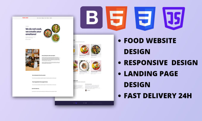 Desgin food web front end development using html css js bootstrap by ... Desgin food web front end development using html css js bootstrap by ...