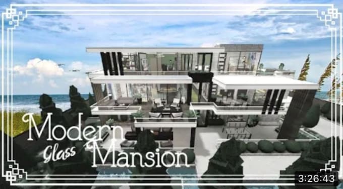Build You A Modern Glass Mansion In Bloxburg By Gorgxclaire Fiverr