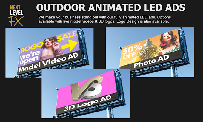 Create a fully animated 10sec outdoor led ad by Nextlevel_fx | Fiverr