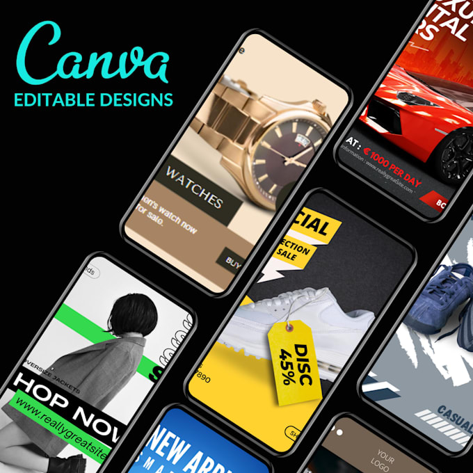 Design anything in canva editable by Photoseditor15 | Fiverr