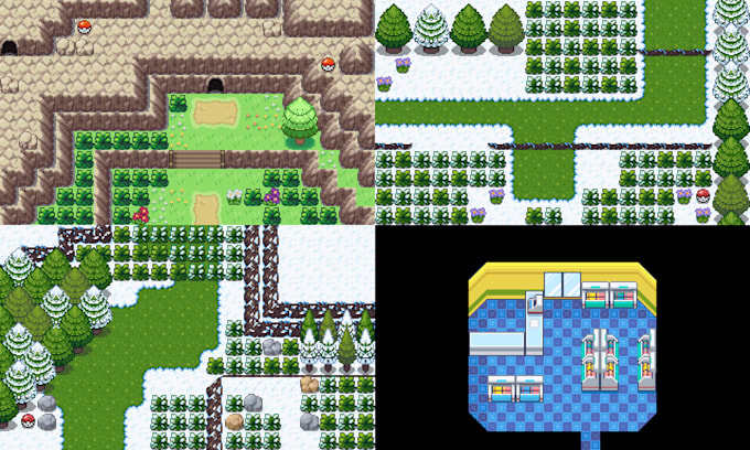 Make a pokemon tileset by Pix_studios_ | Fiverr
