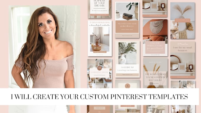 Create beautiful pinterest templates for your brand by Aliciaizzo | Fiverr