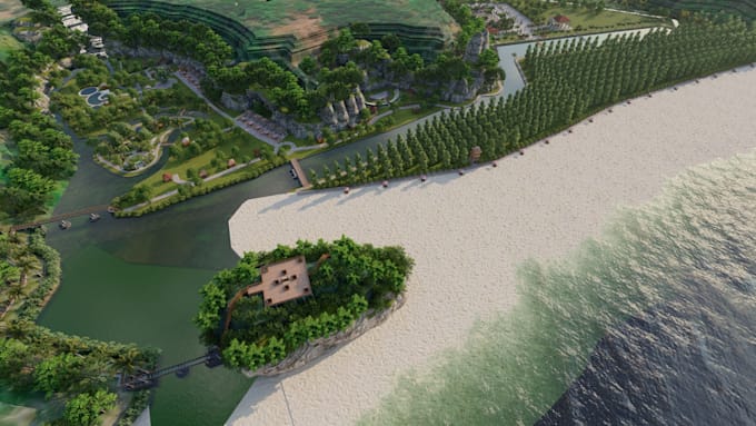 Design your garden, backyard, terrace 3d realistic landscape by ...