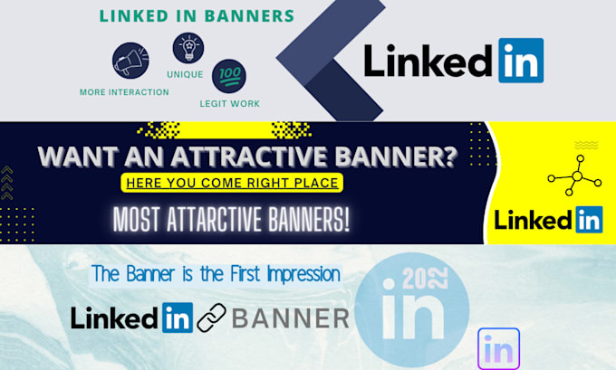 Create attractive linked in banners by Ak47saad | Fiverr