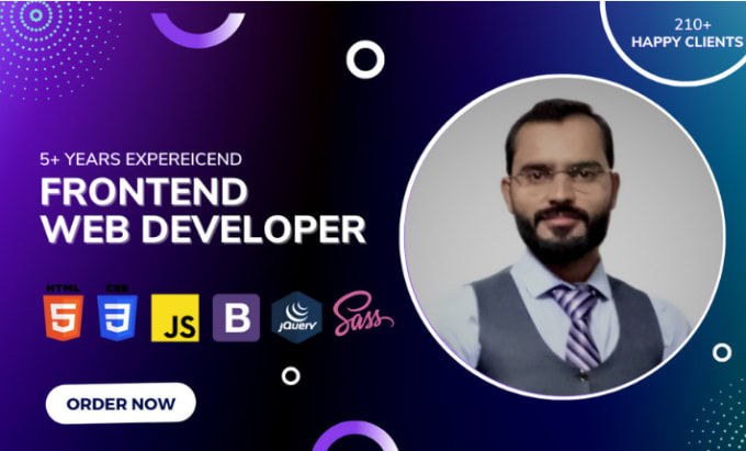 Be Your Frontend Web Developer In Html Css Js Bootstrap By Danijs Fiverr