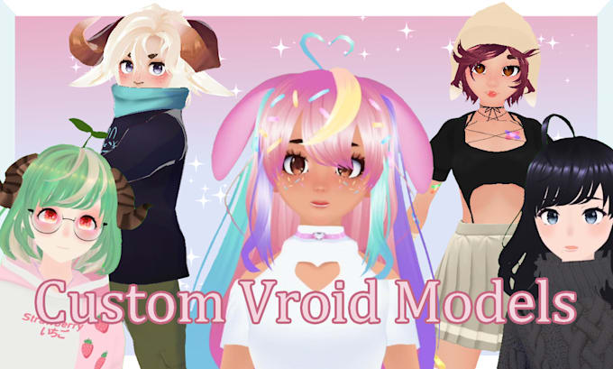 Create custom 3d vroid models by Dahlialouve | Fiverr