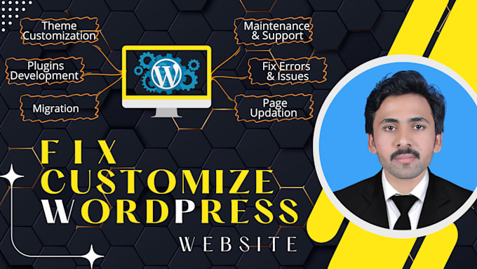Fix and customize wordpress website errors by Wpwebcreator | Fiverr