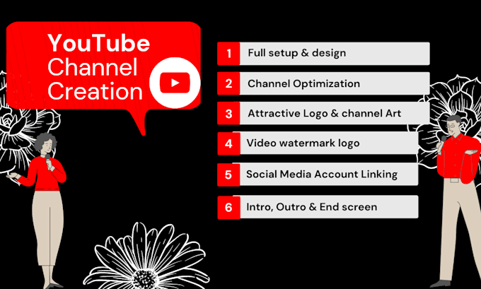 Create and setup youtube channel, logo, channel art with seo by Nargis ...