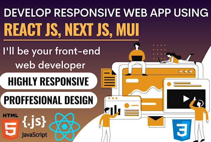 Develop responsive web application using frontend react js, next js by ... Develop responsive web application using frontend react js, next js by ...