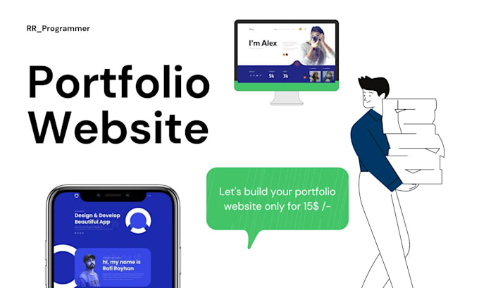 Build creative portfolio resume website using html, css, js by Rr_programmer | Fiverr