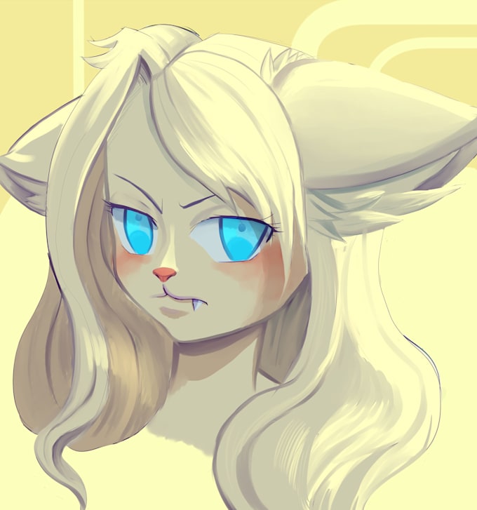 Draw cute avatars furry oc anime by Sheepwhatever | Fiverr