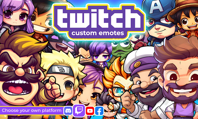 Make custom amazing twitch emotes and sub badges in bulk for you by ...
