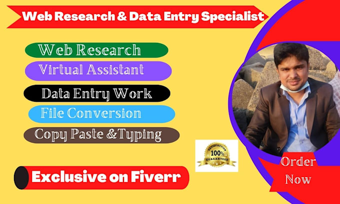 Do fast web research, data collection, data entry, copy paste by ...