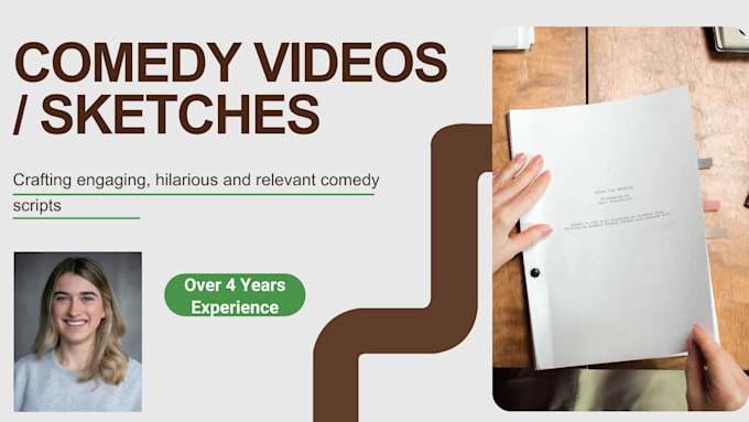 Write comedy sketches just for you by Aliciadeighton | Fiverr