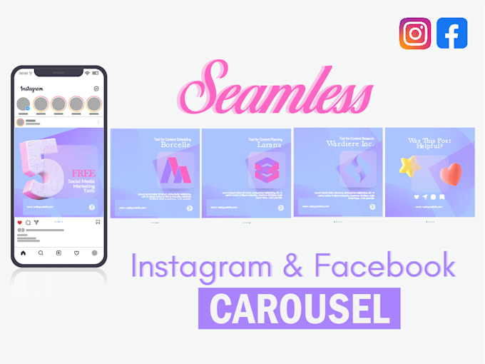 Design attractive carousel posts for instagram and facebook by Alveenaahmad | Fiverr