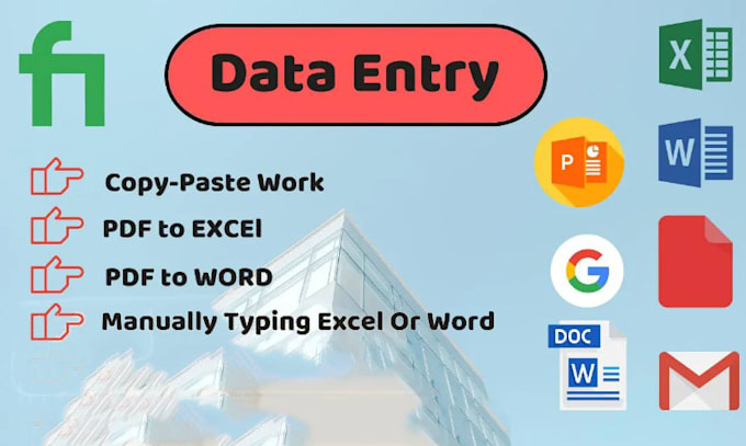 Do quick data entry by Saranyarp | Fiverr