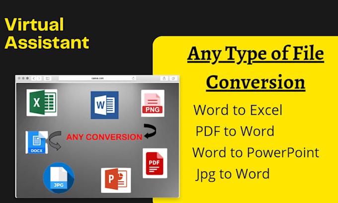 Do professionally file conversion to word, excel, power point, or any ...