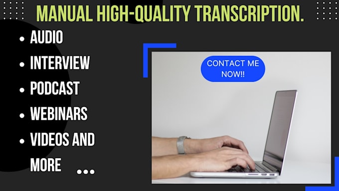 Provide high quality transcripts for english audio and video by ...