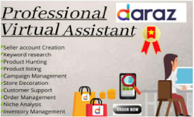Be your daraz virtual assistant va hunting to ranking by Ranahamza912 ...
