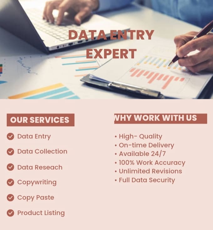 Do 3 hours of high quality data entry, data collection copywriting and ...