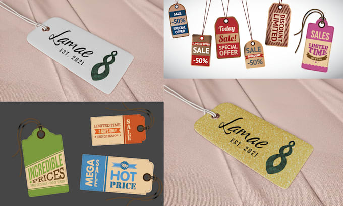 Design unique clothing hang tags or labels by Abdullahbasil | Fiverr