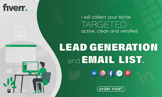 Do data entry email collection and verified lead generation for your business by Furkanul | Fiverr