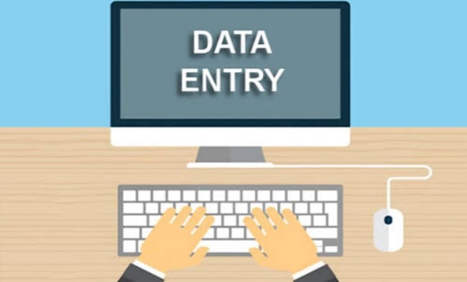 Data entry typing work job by Sknafisalam | Fiverr