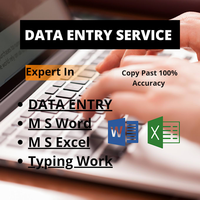 Do any type of ms excel entry preparing form, sheets, ms word by ...