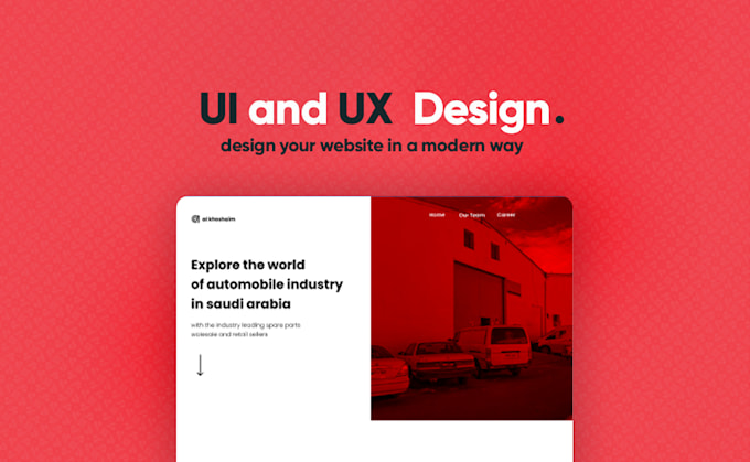 Make a modern, clean and eye catching ui ux website design by ...