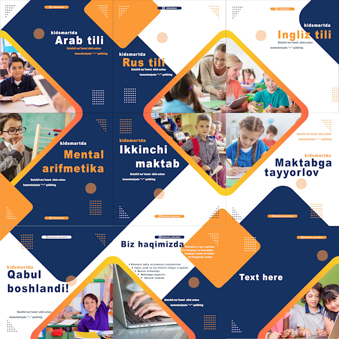 Buy 9 post design mockup for smm by Abroroviic | Fiverr