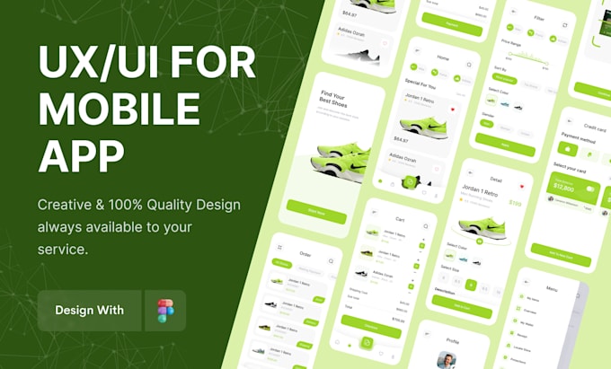 Design creative mobile app ui, ux for ios and android in figma by Mhrana200 | Fiverr