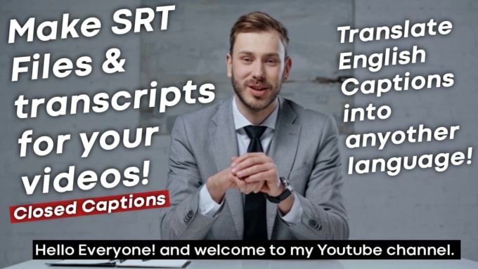 Create srt files,do closed captions by Shahihussain | Fiverr Create srt files,do closed captions by Shahihussain | Fiverr