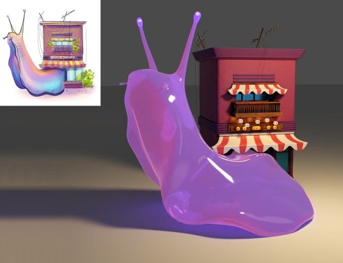 Make 3d model object from your reference photo, sketch, illustration by ...