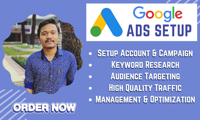 Setup and manage your google ads adword campaign by Anockdey | Fiverr