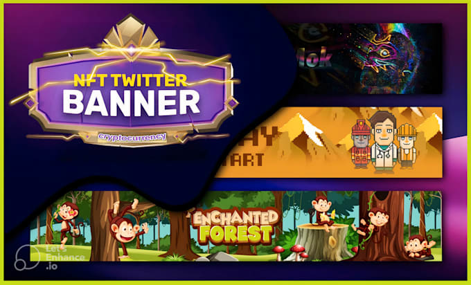 Design youtube banner or twitter and nft crypto header by Khalilkaz ...