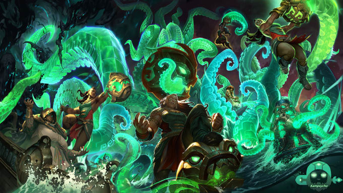 Make a league of legends splash art collage by Kampsycho | Fiverr