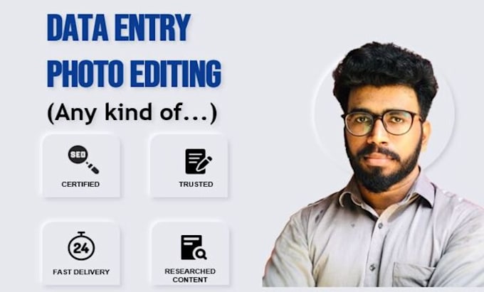 Do data entry, photo editing, and ms office by Shasuhanth_siva | Fiverr
