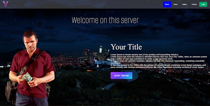 Do website for fivem server by Tayhi8 | Fiverr