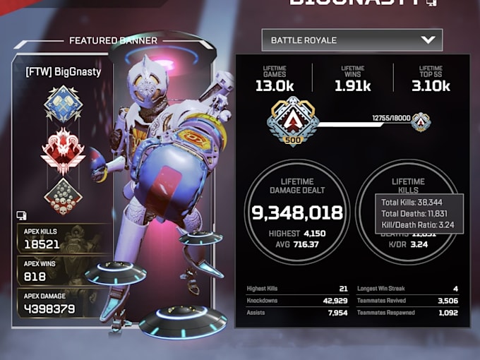 Coach apex legends gameplay by Huckleberry_b | Fiverr