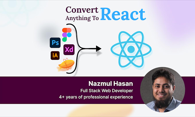 Convert Figma Psd Xd Zeplin Design To Responsive React App By Nazmulhasan5980 Fiverr
