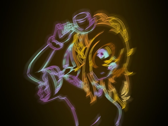 Anime neon art for you by Gab4neon | Fiverr