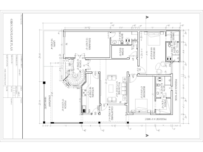 Make your architectural plan in autocad 2d by Archyoverland | Fiverr