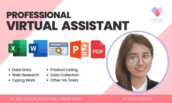 Be your virtual assistant for data entry and web research by Abc ...