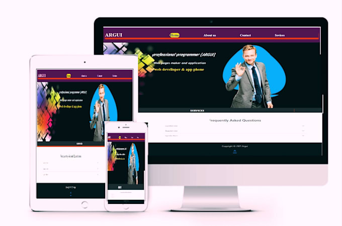 Create Professional Website Using Html Css Bootstrap And Js By Argui0122 Fiverr