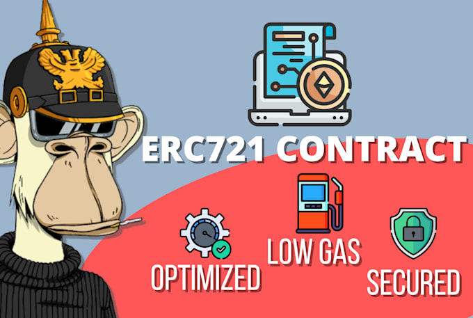 Make an erc721 low gas smart contract for your nft project by Elmehdirchid | Fiverr