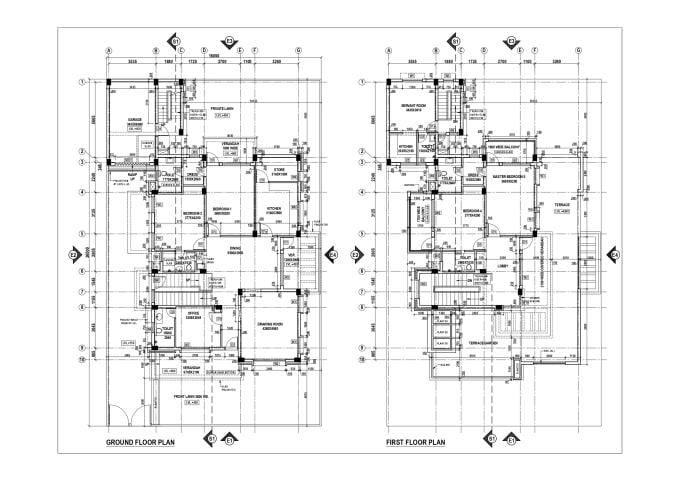 Convert your design development drawing to a construction level drawing ...