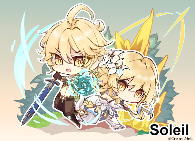 Draw cute chibi art for you by Crescent_mellow | Fiverr